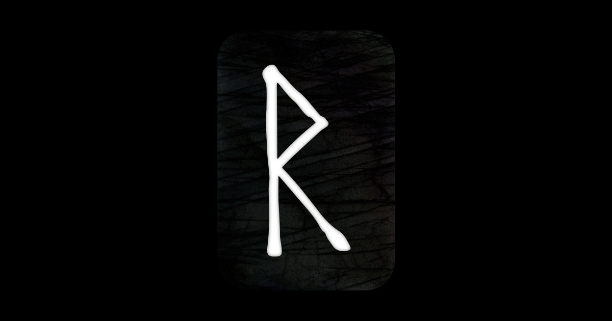 Raido | Elder Futhark Runes - Raido - Sticker | TeePublic
