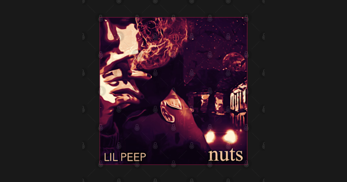 Lil Peep - Nuts album cover - Lil Peep - T-Shirt | TeePublic