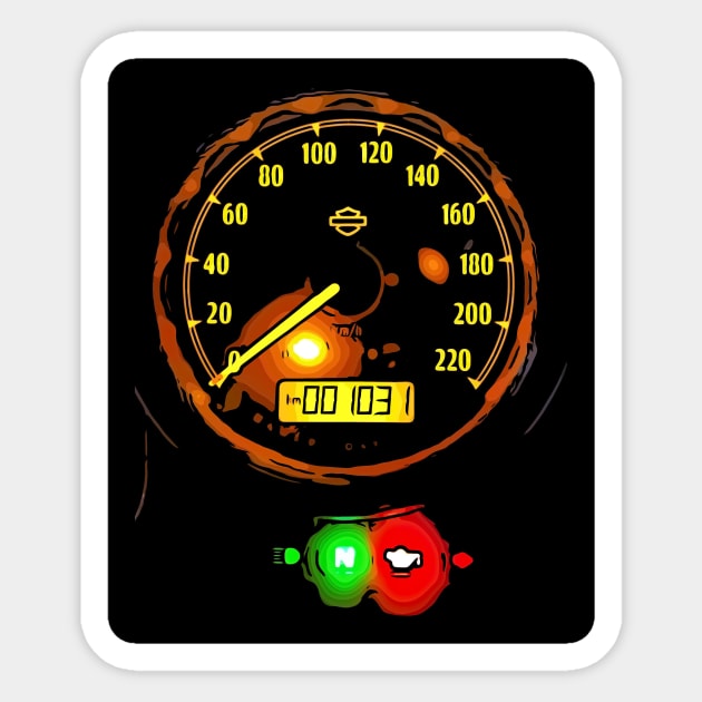 speedometer design sticker