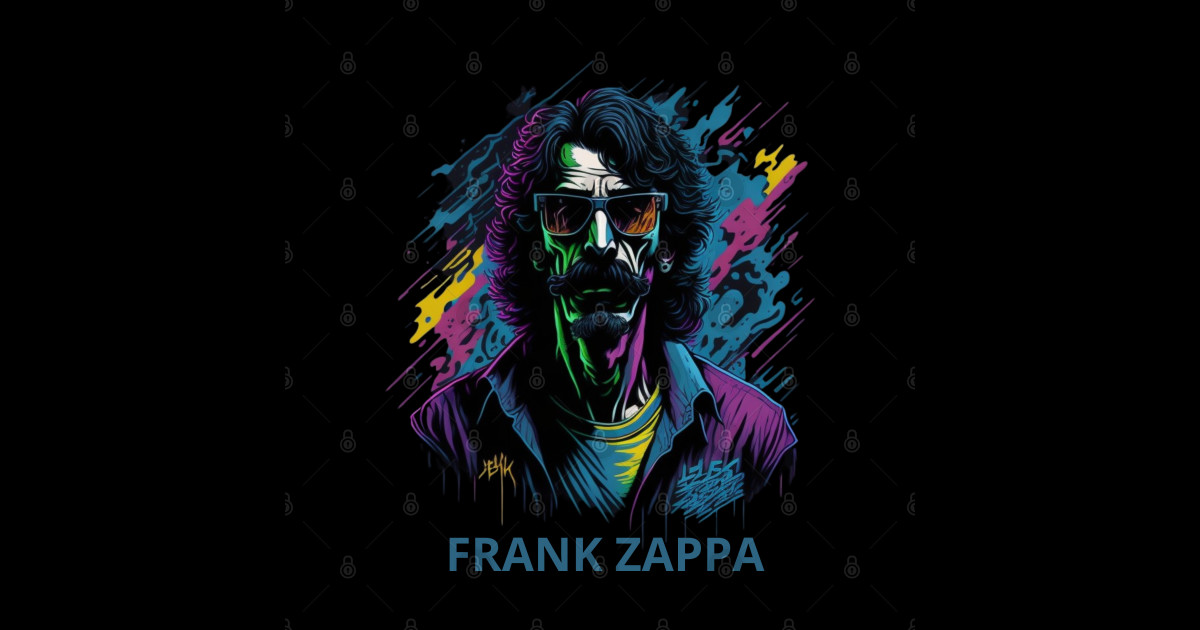 vector art a colorful graffiti illustration of Frank Zappa - Frank ...