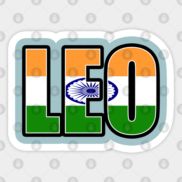 Leo Indian Horoscope Heritage DNA Flag - Leo Indian - Sticker | TeePublic