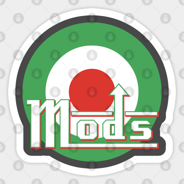 MODs Roundel in an Italian colour with MOD graphic - Mods Scooter ...