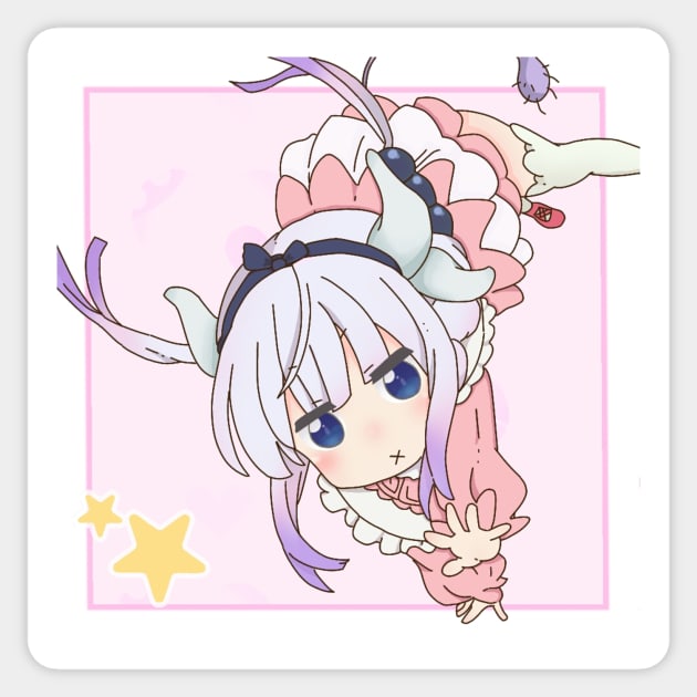Kanna Kamui Diving - Kanna - Sticker | TeePublic