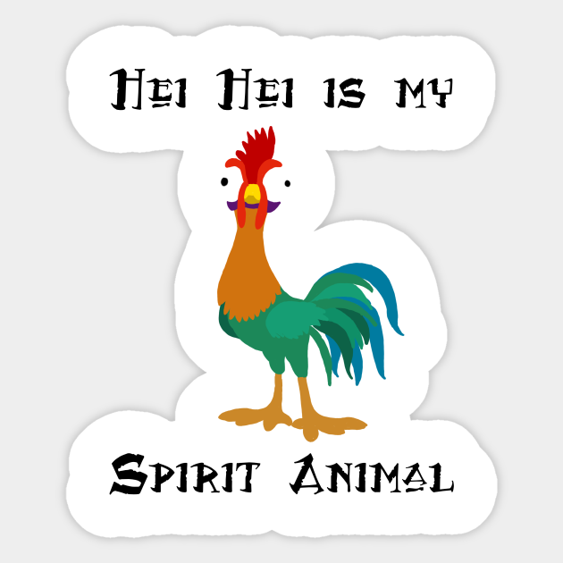 Chicken spirit animal - Animals - Sticker | TeePublic