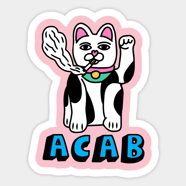 ACAB Cat - Cat - Sticker | TeePublic