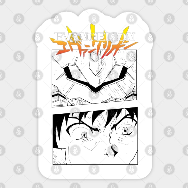 shinji ikari - eva 01 - Eva 01 - Sticker | TeePublic