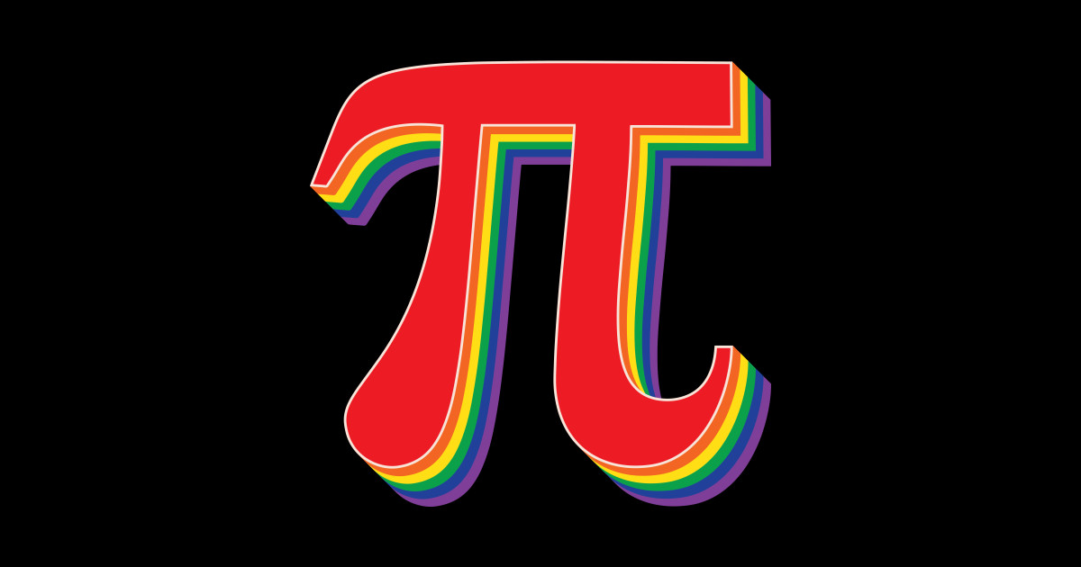 Rainbow Pi π - Pi - Sticker | TeePublic