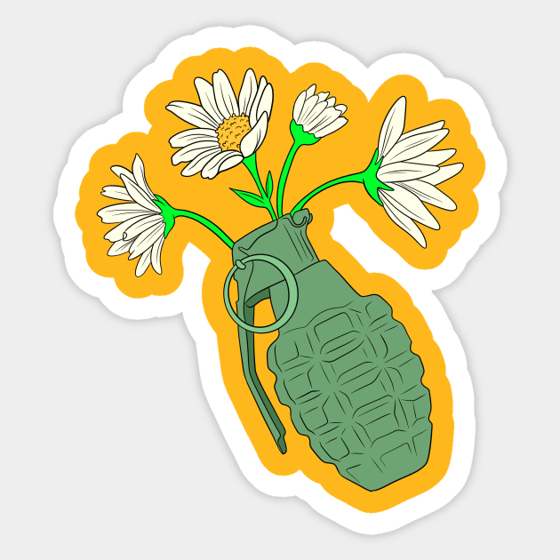 Daisy Grenade - Grenade - Sticker | TeePublic