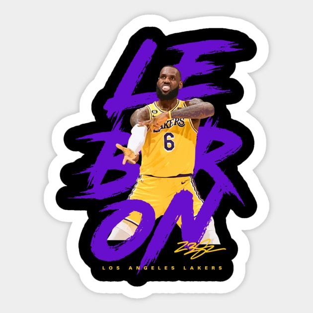 Lebron James - Lebron James Los Angeles Lakers - Sticker | TeePublic