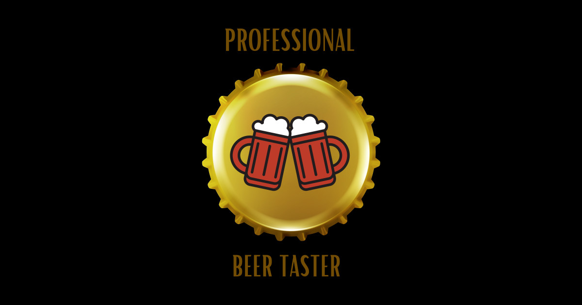 professional beer taster - Graphic Beer Design - Sticker | TeePublic