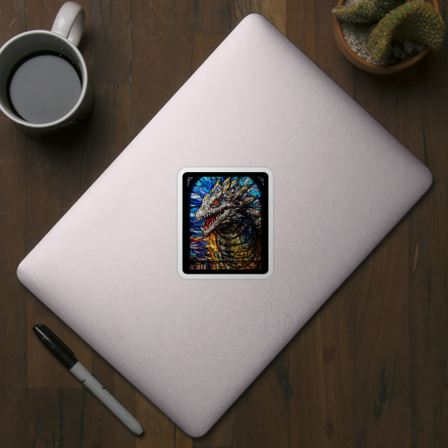 Angry godzilla face - Godzilla - Sticker | TeePublic