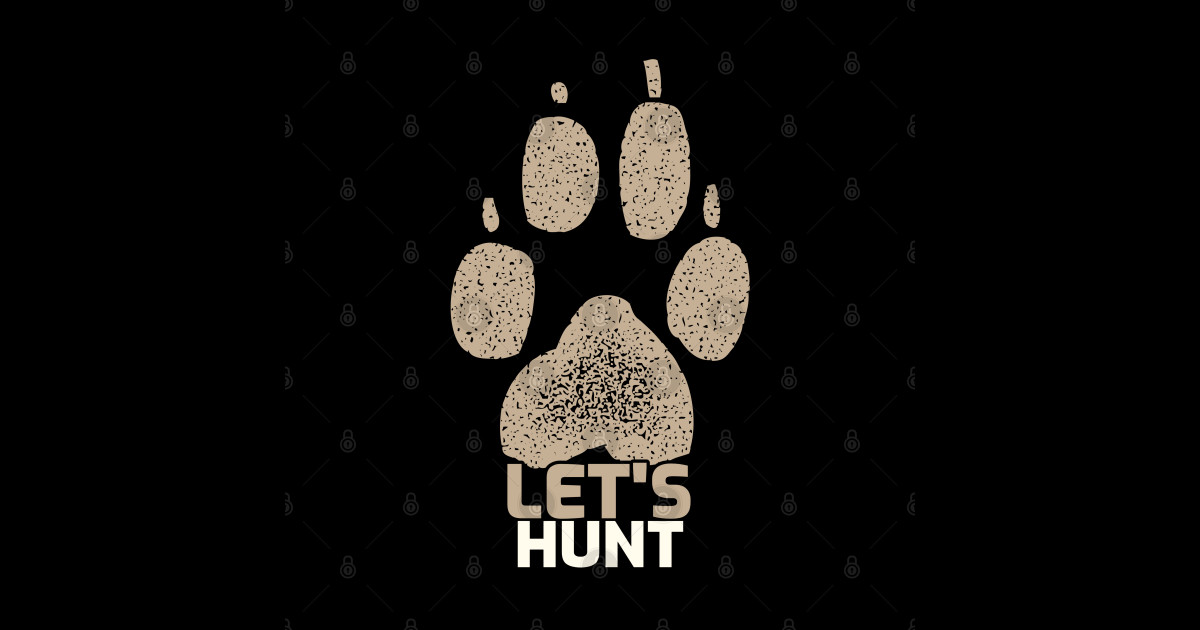 Let's hunt design - Hunting - Sticker | TeePublic