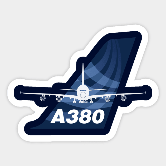 Airbus A380 - Airbus A380 - Sticker | TeePublic