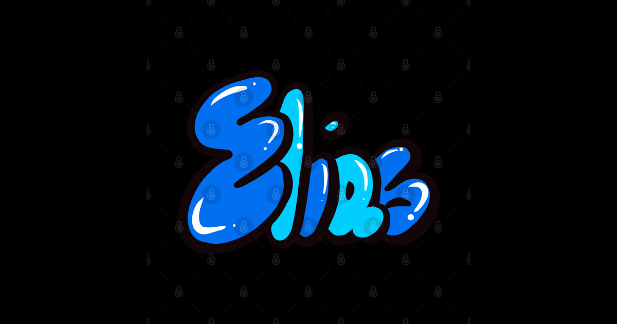 Elias name in blue graffiti calligraphy Top 10 best personalized gifts ...