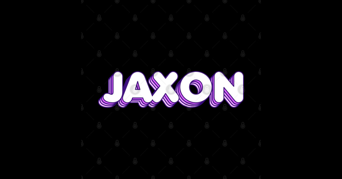 Purple Layer Jaxon Name Label - Purple Layer Jaxon Name Label - Sticker ...