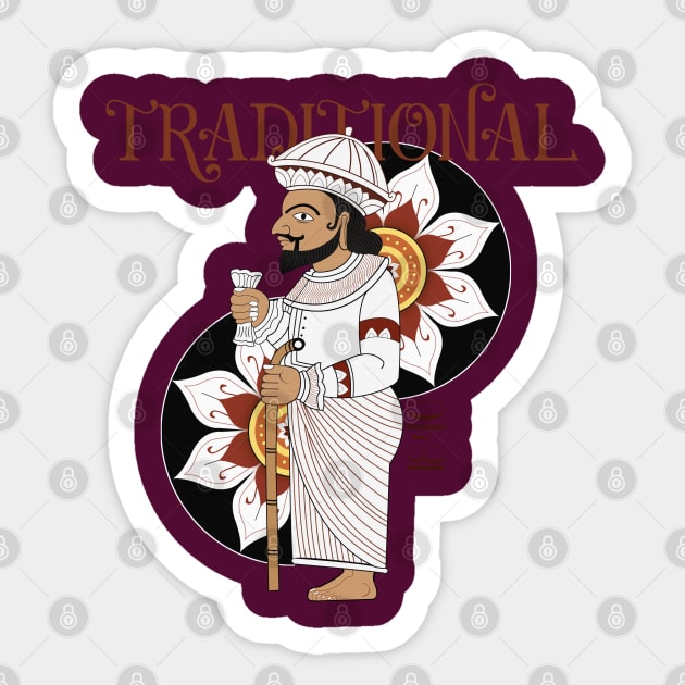 Kandy Traditional Art Design Sri Lankan - Traditional - Sticker | TeePublic