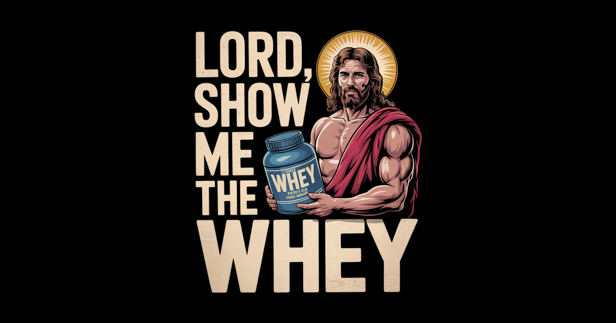 Christian Workout Fitness Jesus Muscle Funny - Muscle Funny - Sticker ...