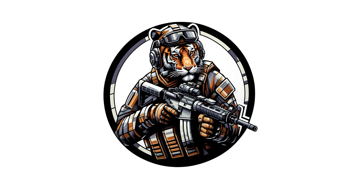 Tactical Tiger - Tiger - T-Shirt | TeePublic