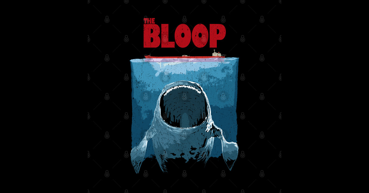 Bloop Jaws distressed - Bloop - Sticker | TeePublic