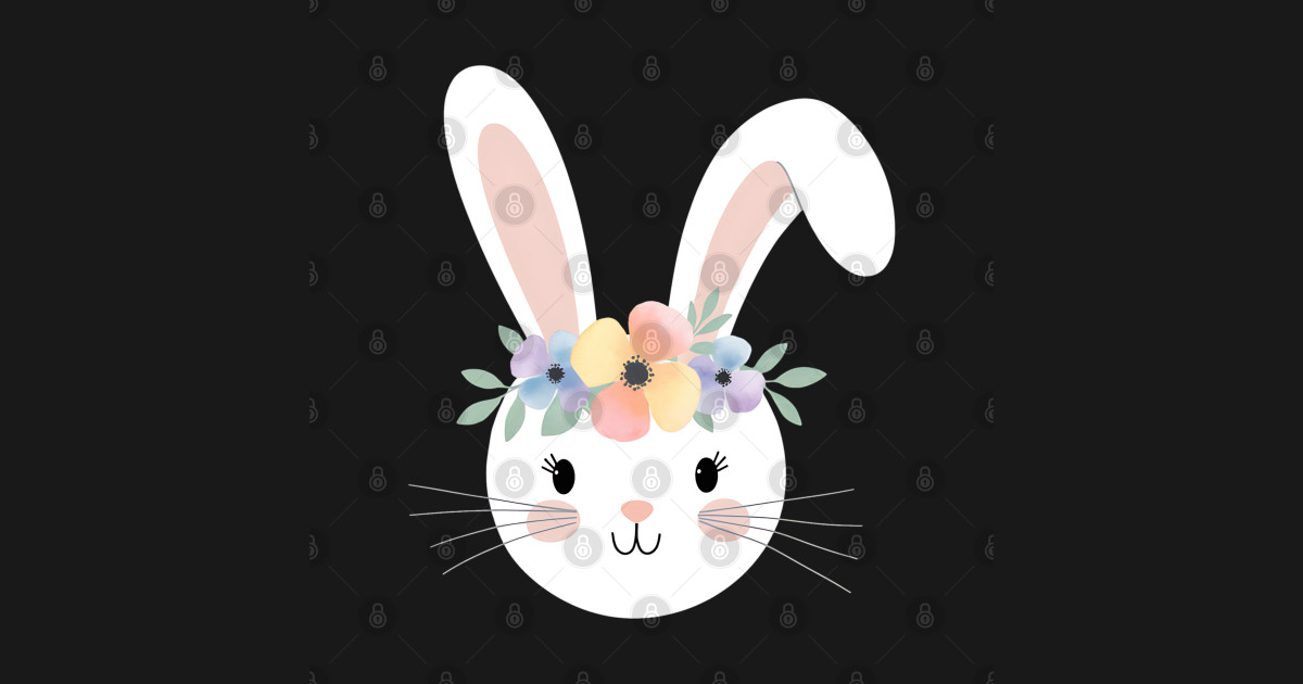 Bunny Face Tie Dye Rabbit Easter Day - Bunny Face Tie Dye Rabbit Easter ...