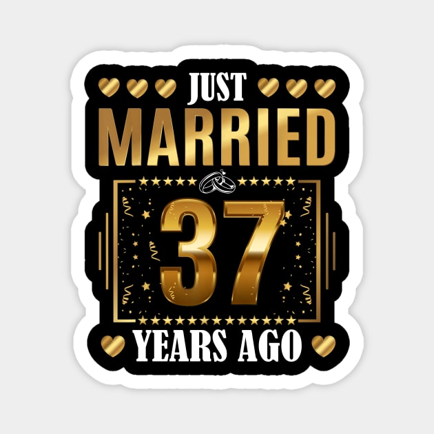 Just Married 37 Years Ago 37th Wedding Anniversary Couples - Wedding ...