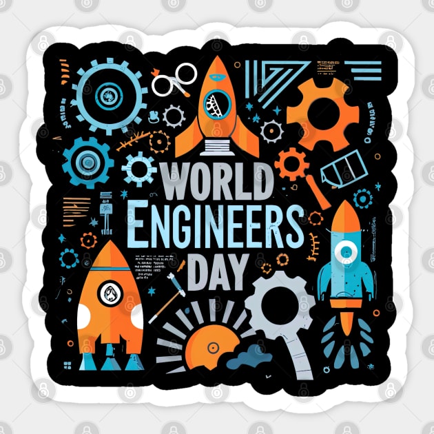 World Engineers Day - Awesome - Sticker | TeePublic