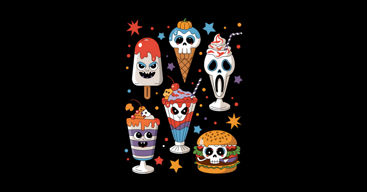 Horror Movie Summer Popsicle Halloween Ice Cream Summerween - Horror ...