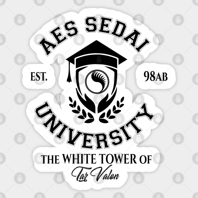 aes sedai university - Aes Sedai University - Sticker | TeePublic