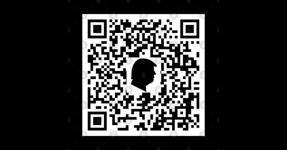 Funny QR President Trump Dance Code - Trump Dancing Qr Code - Sticker ...