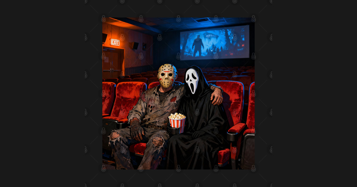 Jason Voorhees And Ghostface - Jason Voorhees And Ghostface - T-Shirt ...