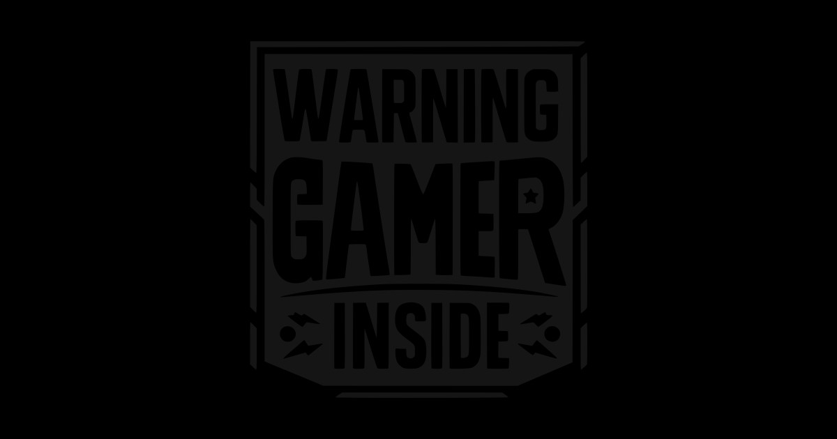 Warning Gamer Inside - Warning Gamer Inside - Sticker | TeePublic