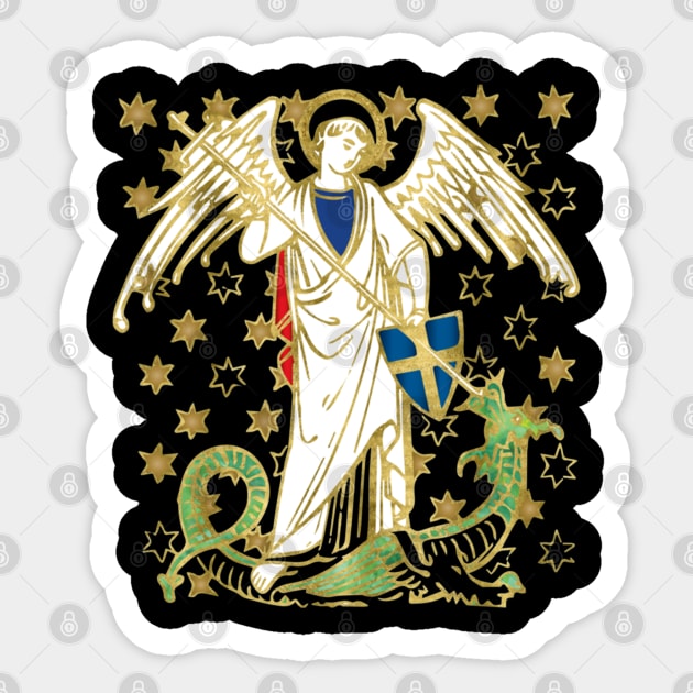Saint Michael the Archangel - Saint Michael - Sticker | TeePublic