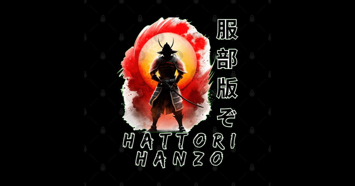 Hattori Hanzo Shadow Silhouette - Samurai - Sticker | TeePublic