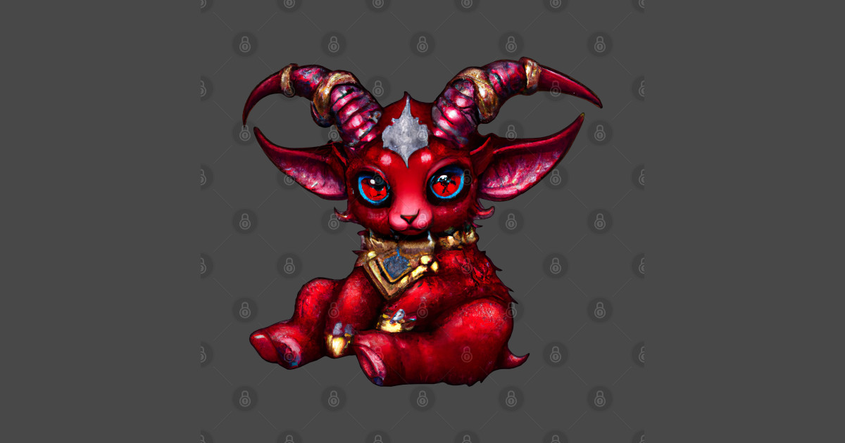 Chibi Red Baphomet - Baphomet - T-Shirt | TeePublic