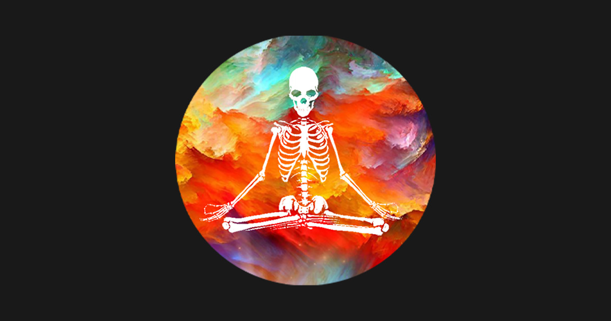 meditation skull - Meditation Skull - T-Shirt | TeePublic