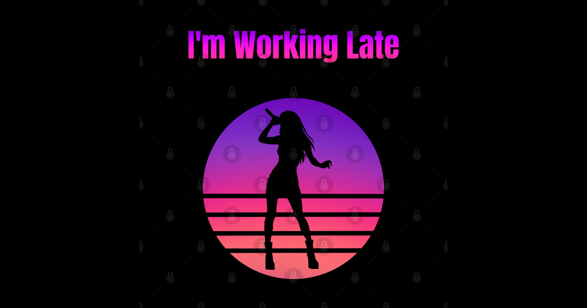 I'm Working Late Female Singer Long Hair Silhouette - Im Working Late ...