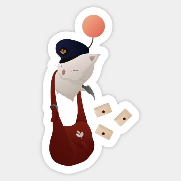 Final Fantasy XIV - Delivery Moogle - Final Fantasy Xiv - Sticker ...