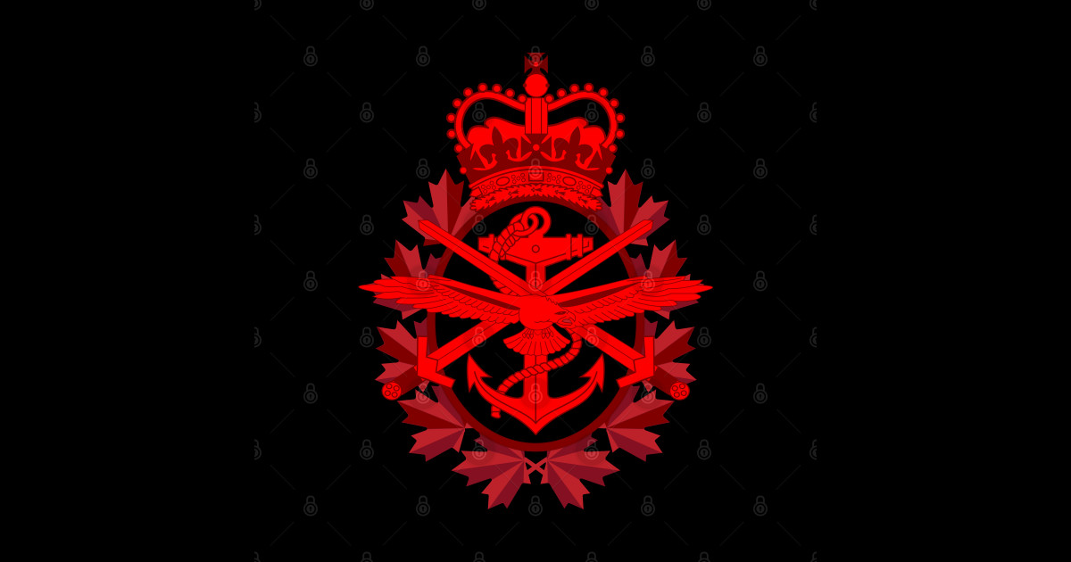 Canadian Armed Forces Badge - Canada - Sticker | TeePublic