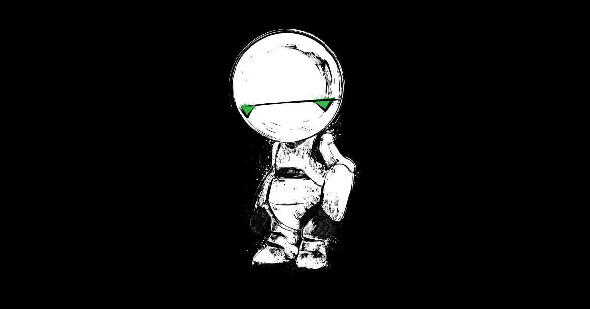 Paranoid Android - The Hitchhikers Guide To The Galaxy - Sticker ...