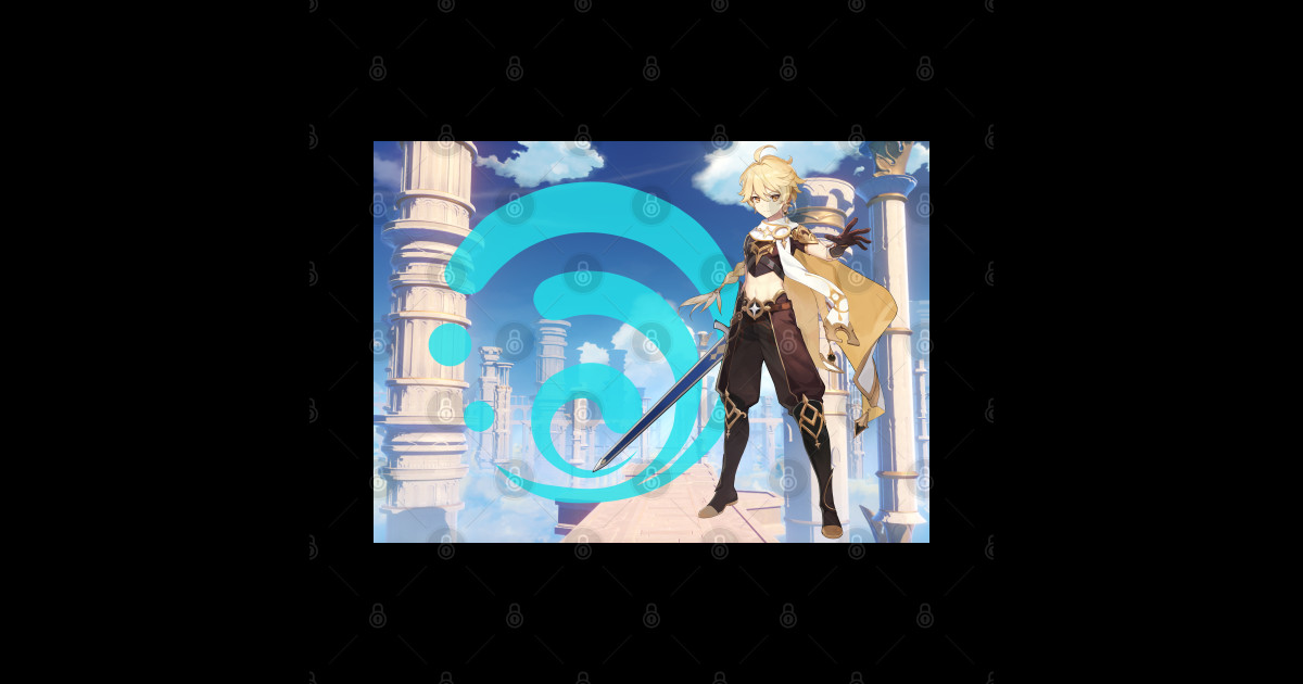 Aether (Hydro) - Genshin Impact - Genshin - Sticker | TeePublic