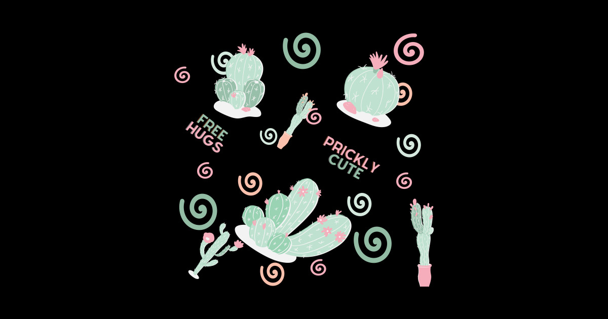 Prickly Cute - Cactus - Sticker | TeePublic