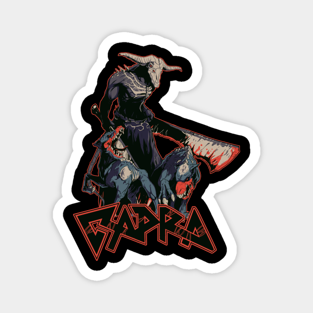 Capra Demon: Unofficial Dark Souls Metal Band Tee - Dark Souls - Magnet ...