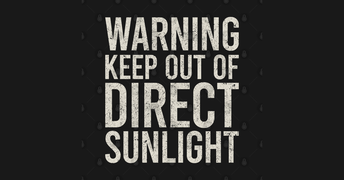 Warning Keep Out Of Direct Sunlight - Funny Summer Beach Costume ...