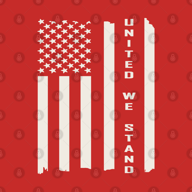 United We Stand - American Flag - T-Shirt | TeePublic