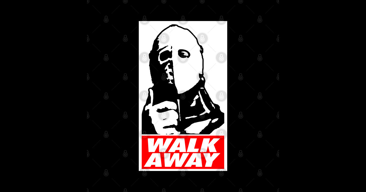 Lord Humungus Walk Away OBEY parody shirt - Lord Humungus - Sticker ...