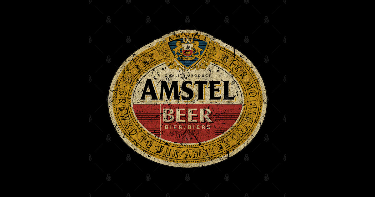 Amstel Beer - VINTAGE - Vintage - Sticker | TeePublic