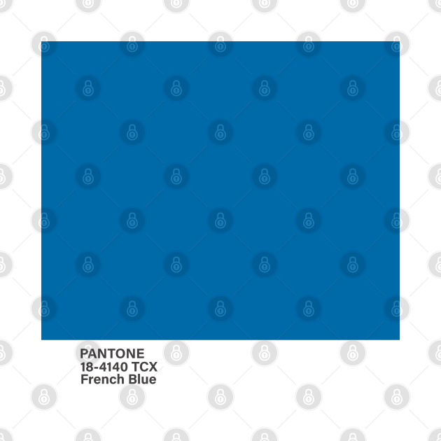 pantone 18-4140 TCX French Blue - Pantone Color - T-Shirt | TeePublic
