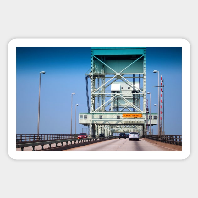 Crossing The Bridge - Wilmington - Sticker | TeePublic