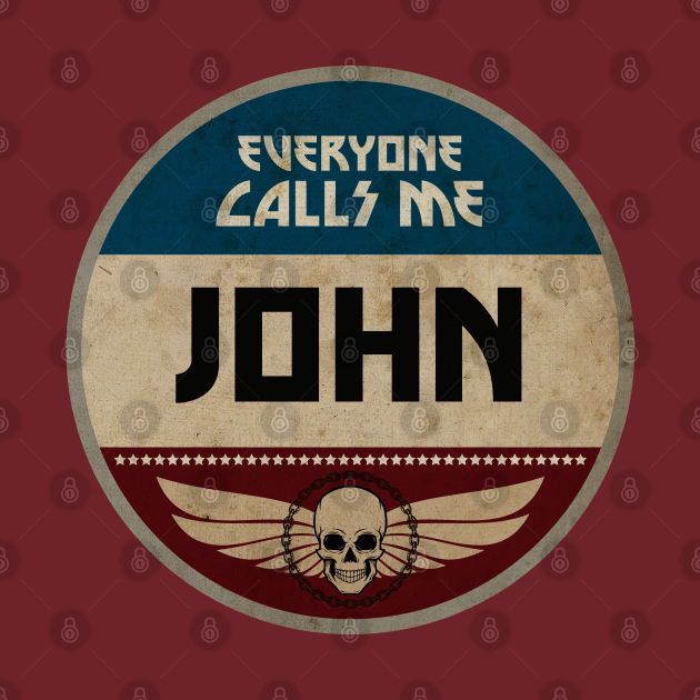 Vintage Name Tag: John - John Gift - T-Shirt | TeePublic