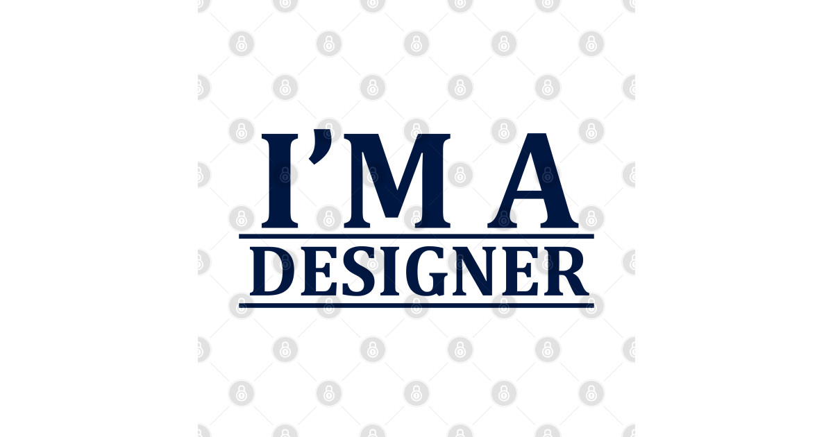 I'm a Designer - Im A Designer - Magnet | TeePublic